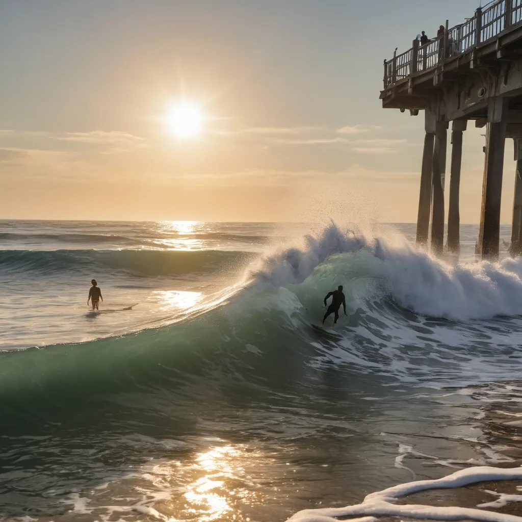 Dynamics of Surfline at Huntington Beach Pier