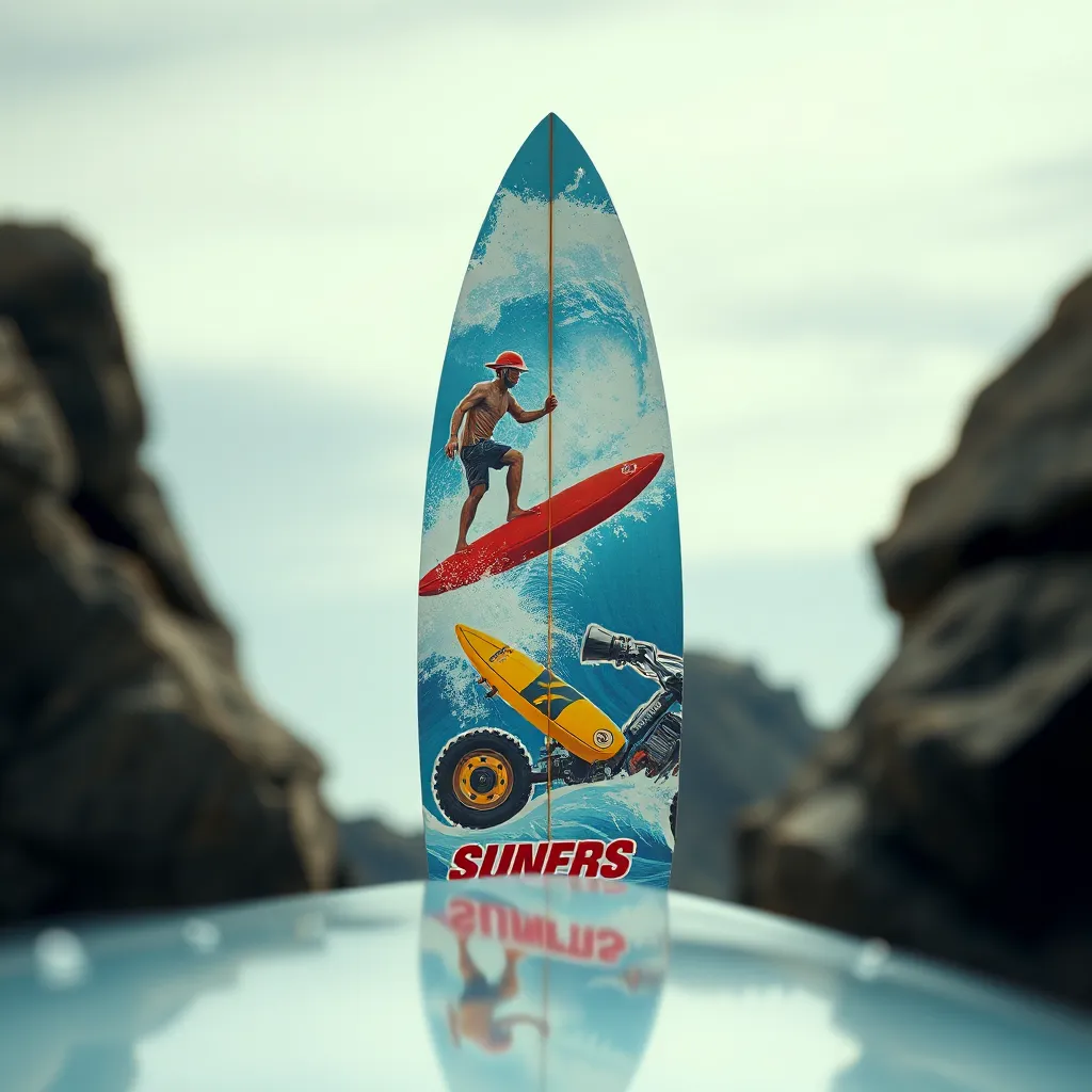 The Impact of Large Surfboard Stickers in Surf Culture