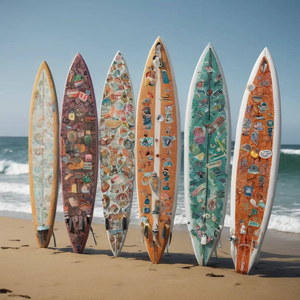Ideal Sticker Placement on Surfboards for Enthusiasts